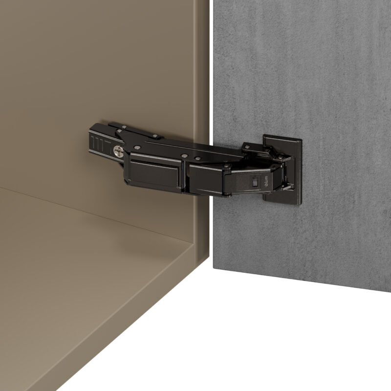 BLUM CLIP TOP BLUMOTION Μεντεσές 110o για λεπτό πορτάκι, μαύρος όνυχας ...